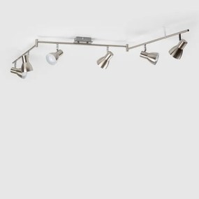 LED Bodové svítidlo 6xE14/5W/230V matný chrom