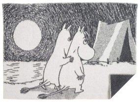 Vlněná dětská deka Moomin Adventure 90x130, Klippan Švédsko Šedá