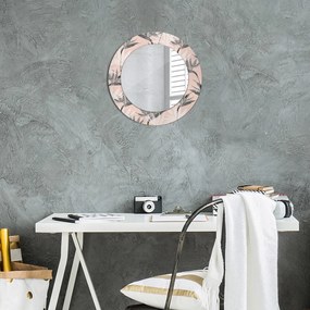 Kulaté dekorativní zrcadlo Ptačí ráj fi 50 cm