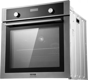 Jednostěnná trouba 61 cm elektrická vestavěná nástěnná trouba 9 funkcí – 3550 W