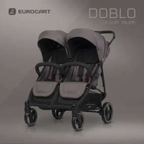 Sourozenecký kočárek Euro-Cart Doblo Taupe