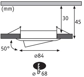 Paulmann 92406 LED Coin Nova round, set kulatých bodovek v matně zlaté úpravě, 3x6W LED 2700K tříkrokové stmívání, prům.8,4cm