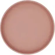 KikkaBoo Talíř Platinum Silicone Blush / od 6 měsíců