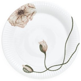 Bílý porcelánový talíř Kähler Design Hammershøi Poppy, ø 27 cm