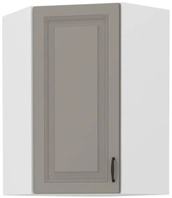 Kuchyňská Skříňka STILO CLAYGREY/BÍLÝ 60X60 GN-90 1F (45°)