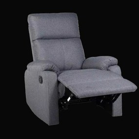 LuxuryForm DESIGN Televizní křeslo CARLOS s polohováním - šedé