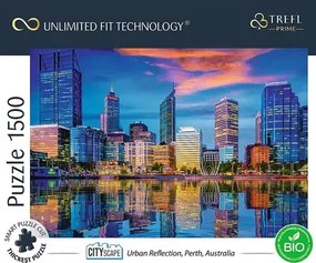 Trefl - Puzzle - UFT Cityscape. Odraz města Perth, Austrálie / 1500 dí
