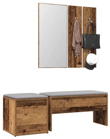 Nábytek do předsíně staré dřevo kompozitní dřevo 3329171