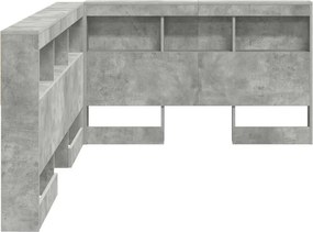 Úložné čelo postele Betonově šedá Kompozitní dřevo 3335536