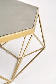 Konferenční stolek Glamour 106 cm zlatý/šedý
