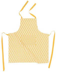Žlutá bavlněná zástěra Tiseco Home Studio Hexagon