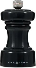 ColeMason Hoxton Black Gloss / Mlýnek na pepř / bukové dřevo / 10,4 cm