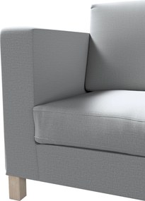 Potah na pohovku IKEA  Karlanda 3-místná nerozkládací, krátký barva šedá látka sametová