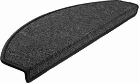 Schodové rohože 10 ks 65 x 24 x 4 cm antracitové, půlkulaté, velké 149751