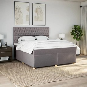 Box spring postel s matrací taupe 180x200 cm textil 3293670