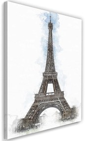 Gario Obraz na plátně Eiffelova věž jako ručně malovaná - Cornel Vlad Rozměry: 40 x 60 cm