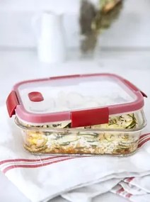 Curver Smart Cook Rectangular Skleněná dóza na potraviny 0.9 l čirá-če