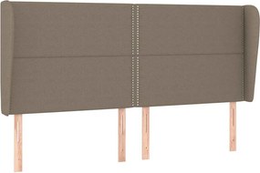 Box spring postel s matrací taupe 200x200 cm textil 3127913