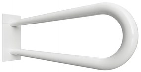 Bemeta HELP: Podpěrné madlo ve tvaru U s krytkou, 600 mm, bílé - 301707273
