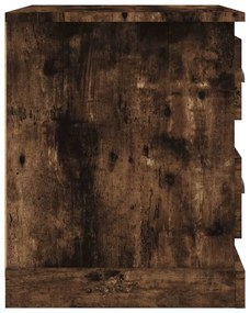 Noční stolek kouřový dub 39 x 39 x 47,5 cm kompozitní dřevo - Default Title