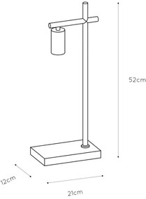 Lucide 21521/01/30 - Stolní lampa LEANNE 1xE27/40W/230V