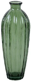 San Miguel VIDRIOS SAN MIGUEL !RECYCLED GLASS! Váza z recyklovaného skla "ETNICO", 28 cm, zelená