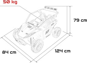 Elektrické autíčko Buggy TURBO 23 růžové