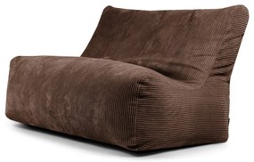 Tmavě hnědý manšestrový sedací vak Sofa Seat Lounge – SLOWDOWN