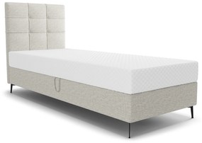 Jednolůžková postel 90 cm Infernus Comfort (světle šedá) (s roštem, bez úl. prostoru). 1082345