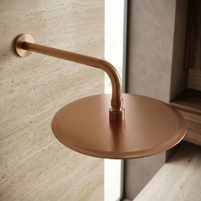 Rea Rea, kulatá dešťová sprchová hlavice, JS-P014BRG, 30cm, měděná matná, REA-P8605