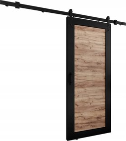 Posuvné dveře LOFT ADIO 1 černý + dub Craft zlatý 70
