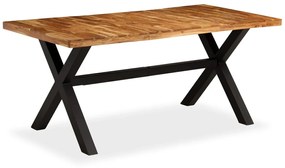Jídelní stůl z masivního dřeva akácie a mangovníku 180x90x76 cm - Default Title