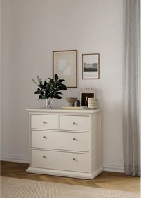 Krémová komoda 96x87x49 cm Paris – Tvilum