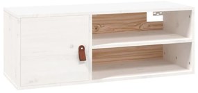 Petromila Nástěnná skříňka bílá 80 x 30 x 30 cm masivní borové dřevo