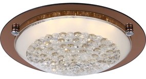 GLOBO Stropní LED křišťálové svítidlo klasické TABASCO 48263