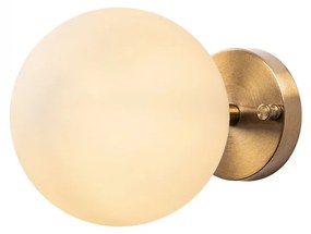 Nástěnná lampa Atmaca zlatá/bílá