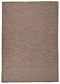 Venkovní hladce tkaný koberec 160x230 cm hnědá 340790