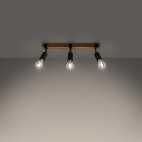 Sollux Lighting Stropní svítidlo ZUCA 3 černé