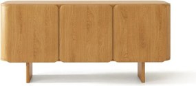 Komoda z dubového dřeva v přírodní barvě 160x76x45 cm Charlotte – Micadoni