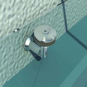 HOMCOM Skleněná stříška s baldachýnem, tvrzené sklo, nerezová ocel 304, čiré sklo 3 velikosti (150x90 cm) (M) | Aosom