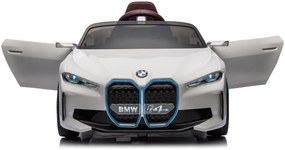 Dětské elektrické autíčko s dálkovým ovládáním BestBerg BBCC-20W – BMW i4 / nosnost 30 kg / Li-Ion baterie / bílá