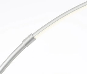 Brilliant G70611/21 Stmívatelná stojací lampa s LED BOW CCT stříbrná