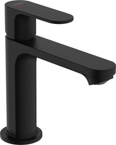 Hansgrohe Rebris S, umyvadlová baterie 110 s kovovou odtokovou soupravou s táhlem, CoolStart, černá matná, 72527670