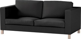 Potah na pohovku IKEA Karlanda rozkládací, krátký barva černá látka pletený vzor