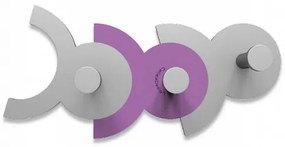 Designový nástěnný věšák 13-014 CalleaDesign DienneA - set 3ks (více barevných verzí) Barva fialová klasik-73 - RAL4005