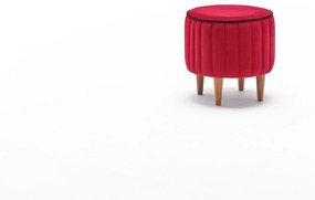 Atelier del Sofa Taburet Lindy Puf - Red, Červená