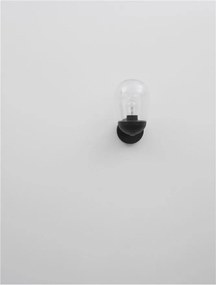 NV 9060194 Venkovní nástěnné svítidlo OMIKA tmavě šedý hliník a čiré sklo E27 1x12W 220-240V bez žárovky IP54 - NOVA LUCE