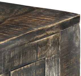 vidaXL Psací stůl černý 110 x 50 x 75 cm masivní mangovníkové dřevo