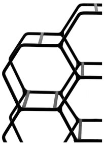 Černý kovový regál na víno na 12 lahví Salbris – Light &amp; Living