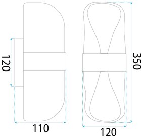 Toolight Nástěnné BOHO osvětlení APP1502-1W